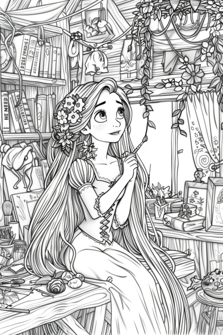 30 Cartoon Princess Coloring Pages ,princess Cartoon Inspiered Coloring ...