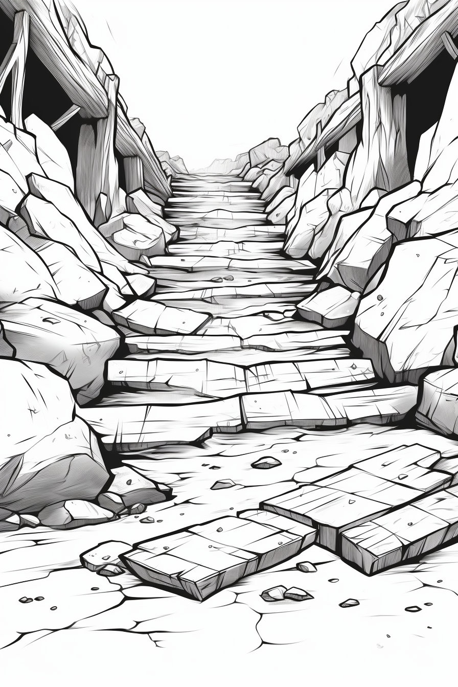 50 Magical Paths Coloring Pages ,greyscale Coloring Pages for Adults ...