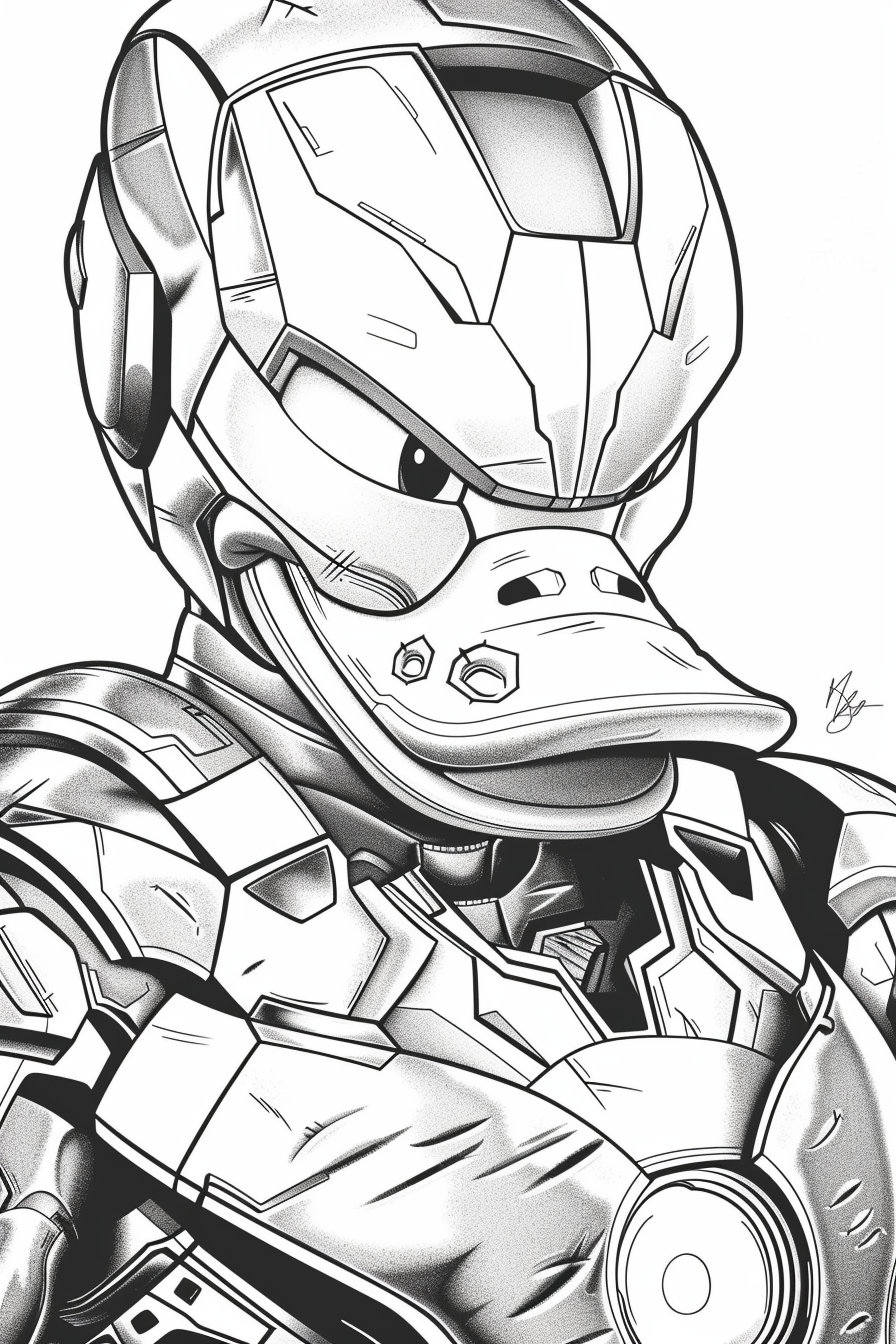 Super Donald : Marvel-dc Superheroes Coloring Pages ,35 Adults ...