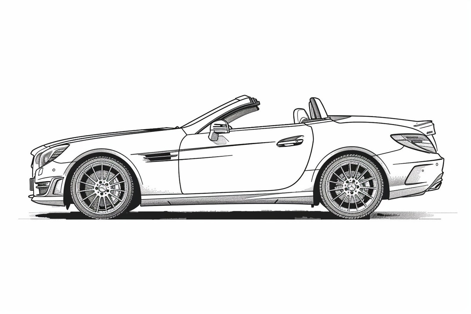 Mercedes-benz Coloring Book - 35 Coloring Pages of Mercedes Benz - Cars ...