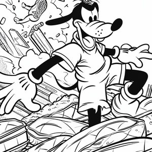 50 Vintage Cartoon Coloring Pages ,cartoon Inspiered Coloring Book for ...