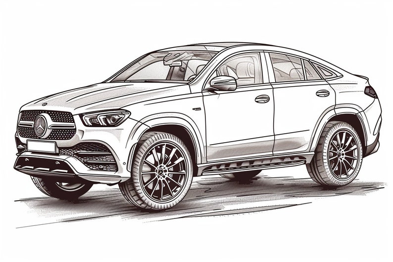Mercedes-benz Coloring Book - 35 Coloring Pages of Mercedes Benz - Cars ...