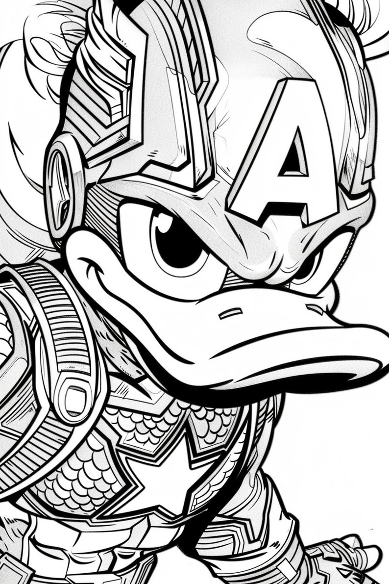 Super Donald : Marvel-dc Superheroes Coloring Pages ,35 Adults ...