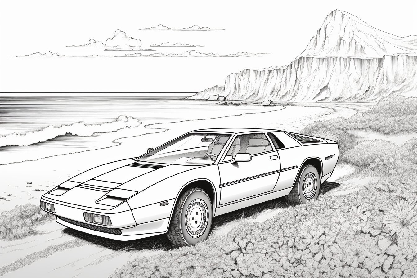 80 Vintage Cars Coloring Pages - Adult Coloring Sheets, Classic Cars ...