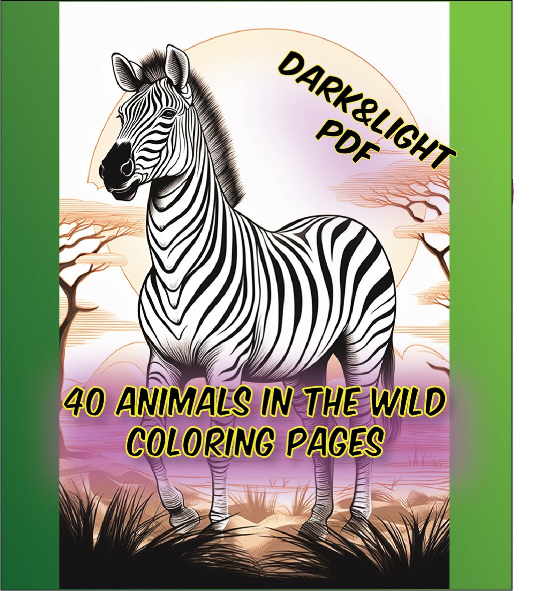 40 Animals in the Wild Coloring Pages for Adults, Wild Animals Coloring ...