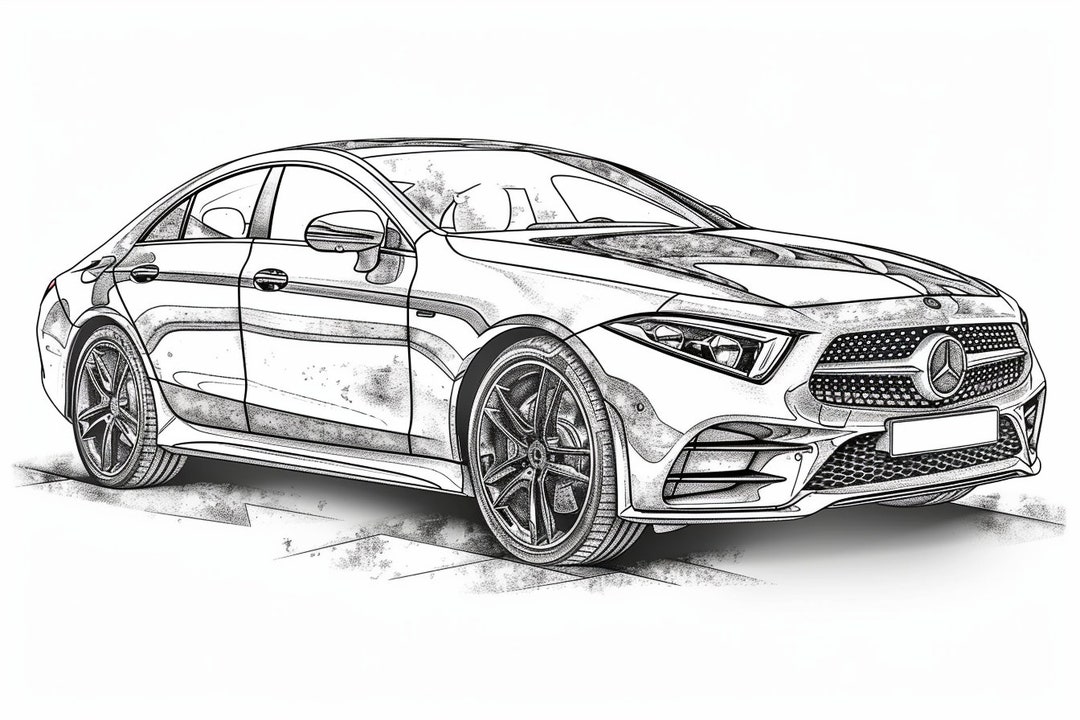 Mercedes-benz Coloring Book 35 Coloring Pages of Mercedes Benz Cars ...