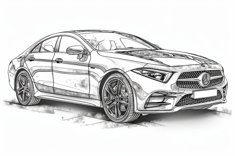 Mercedes-benz Coloring Book - 35 Coloring Pages of Mercedes Benz - Cars ...