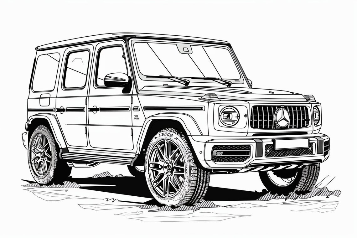 Mercedes-benz Coloring Book - 35 Coloring Pages of Mercedes Benz - Cars ...