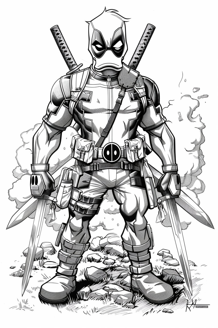 Super Donald : Marvel-dc Superheroes Coloring Pages ,35 Adults ...