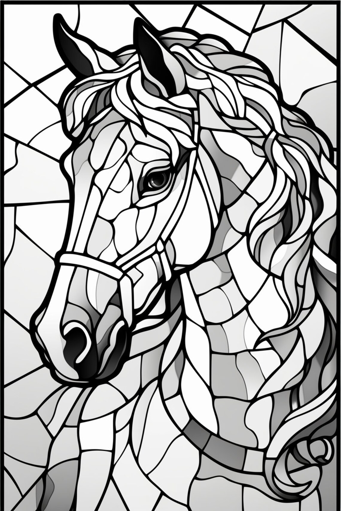 45 Stained Glass Animal Coloring Pages for Adults, Animal Coloring ...