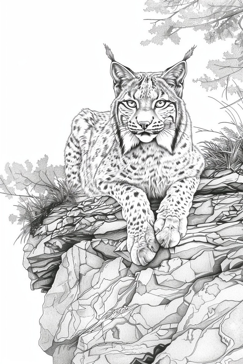 40 Big Cats Coloring Pages , Lion Coloring Sheets, Tiger Grayscale ...