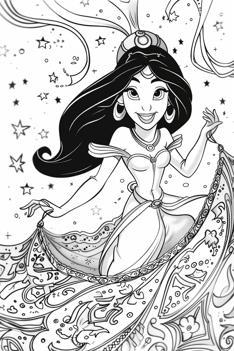 30 Cartoon Princess Coloring Pages ,princess Cartoon Inspiered Coloring ...