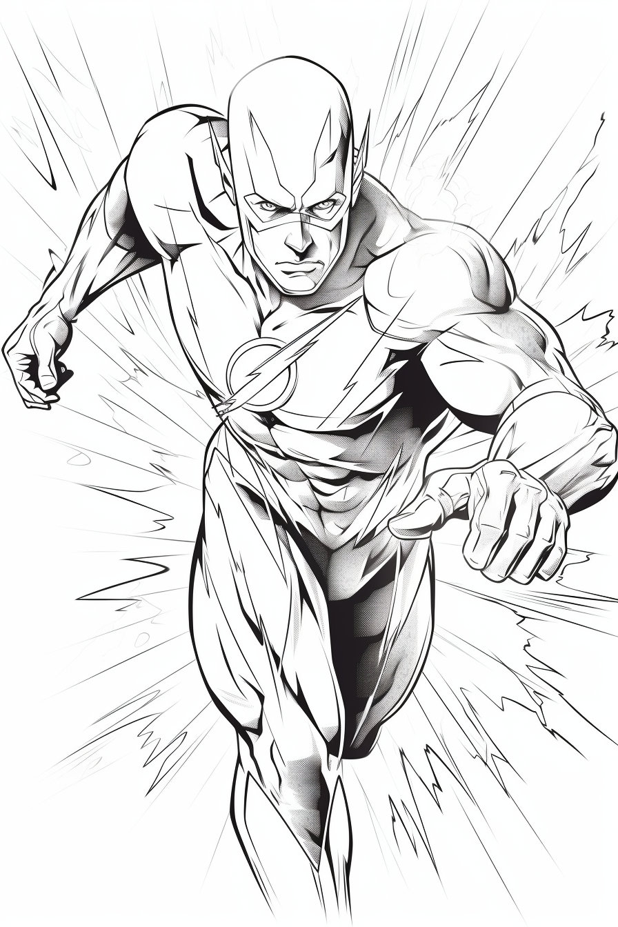 40 Superheroe Coloring Pages for Adults, DC Super Hero Coloring Sheets ...