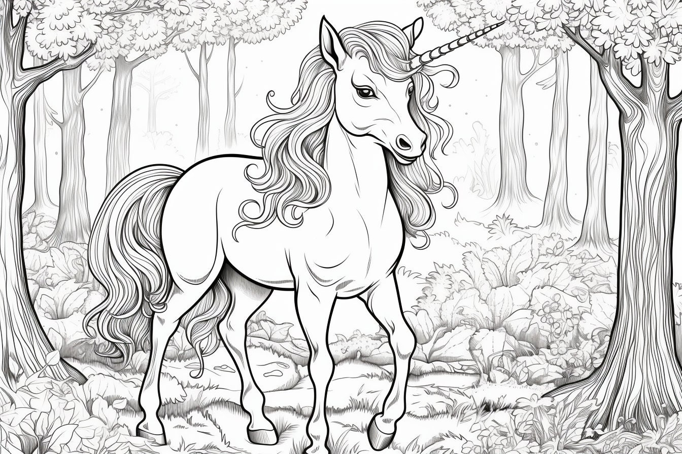 40 Unicorn Coloring Pages, Fantasy Unicorn Coloring Sheets,fantasy ...