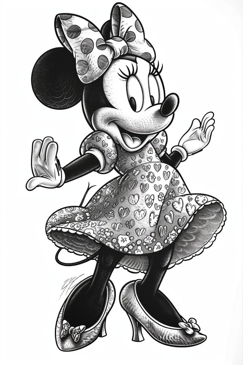 50 Vintage Cartoon Coloring Pages ,cartoon Inspiered Coloring Book for ...