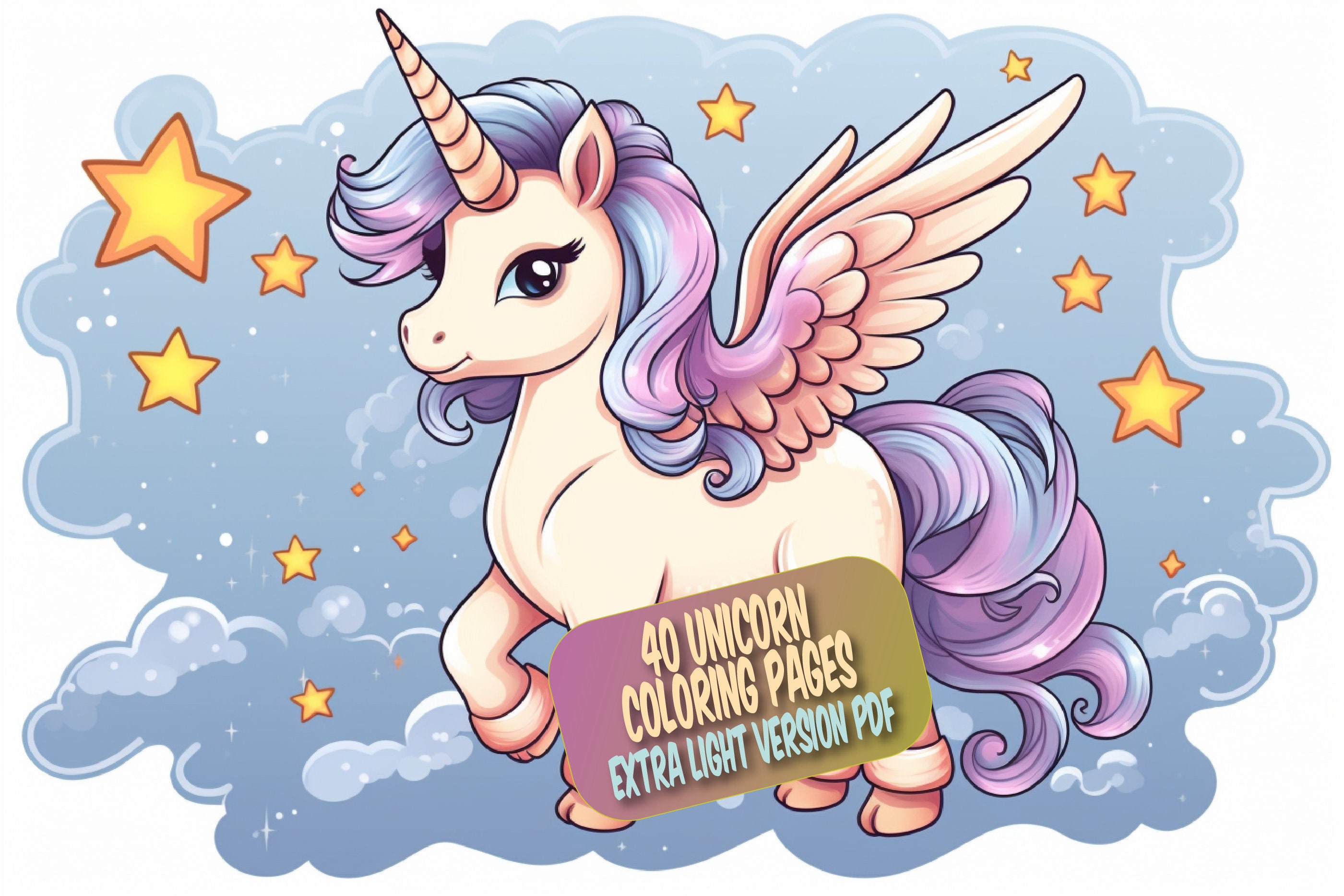 40 Unicorn Coloring Pages, Fantasy Unicorn Coloring Sheets,fantasy ...