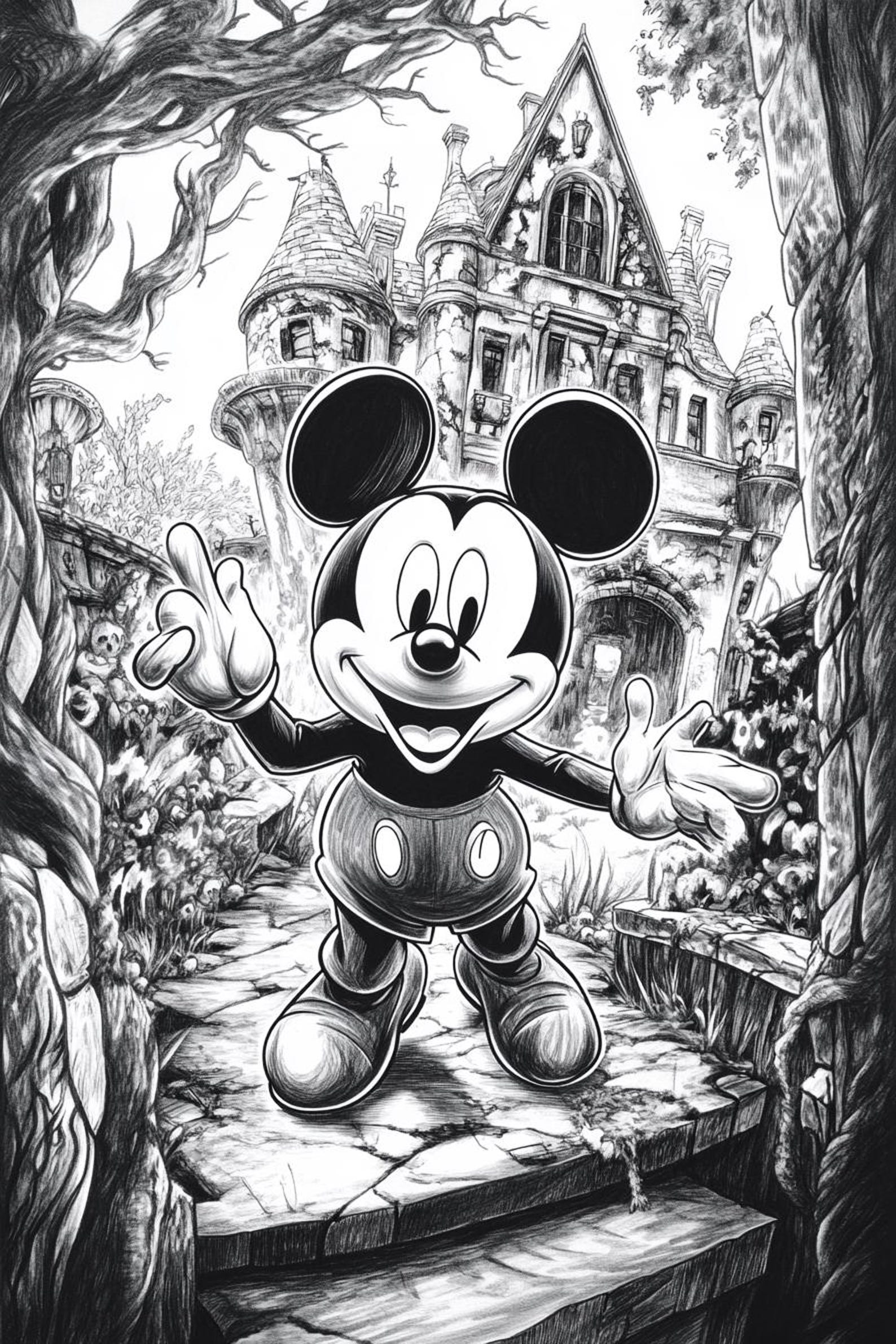 57 Mickey and Friends Coloring Pages , Cartoon Inspiered Coloring Book ...