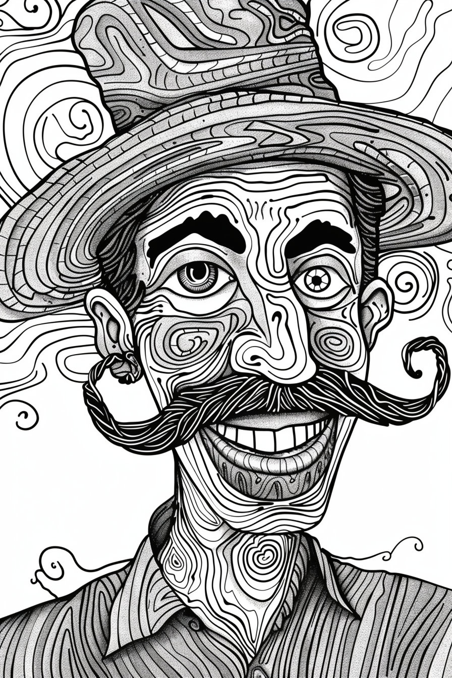 35 Doodle Dudes Coloring Pages:a Coloring Extravaganza of 35 Unique ...