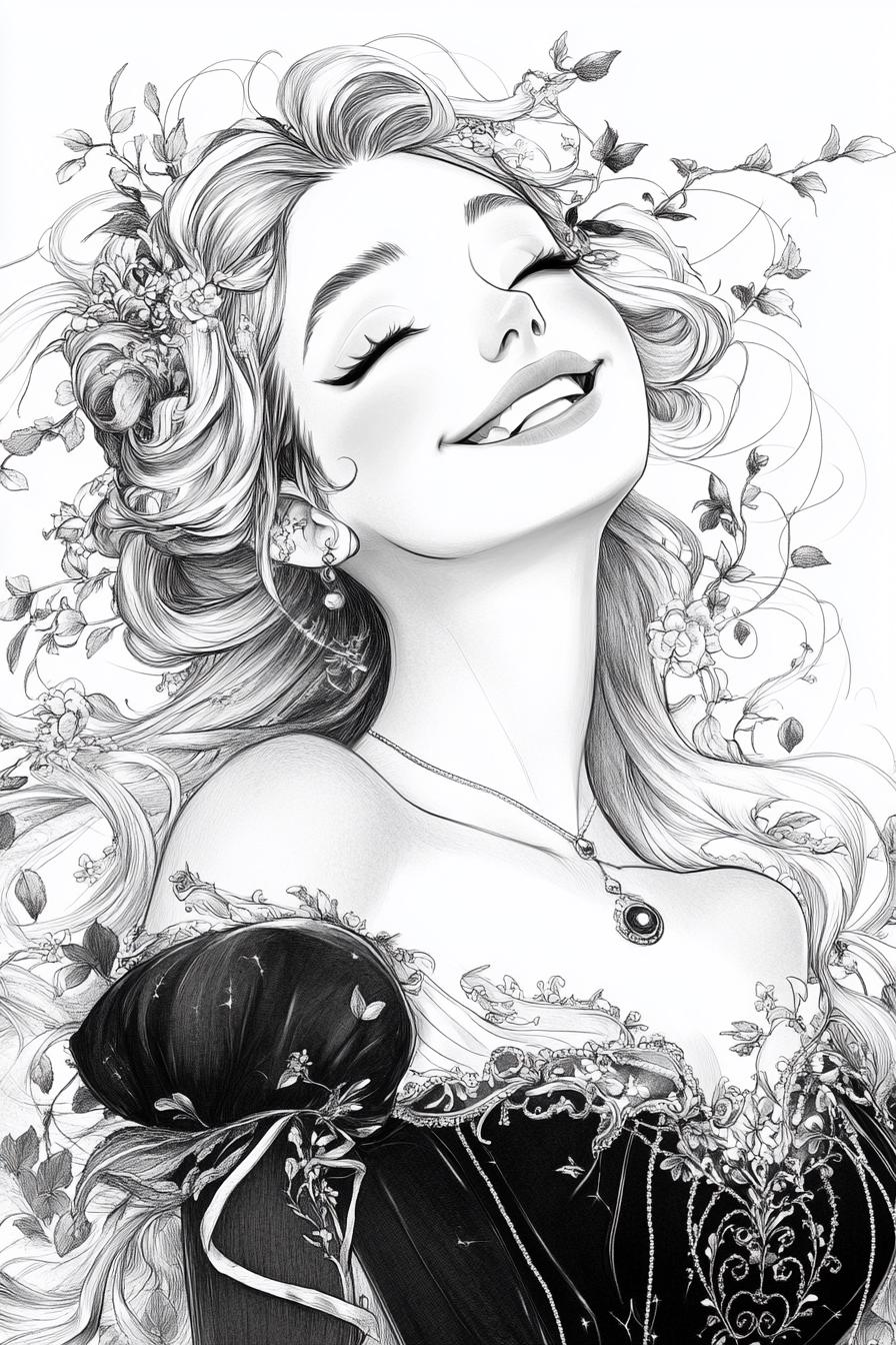 48 Fairytale Princess Coloring Pages ,cartoon Inspiered Coloring Book ...