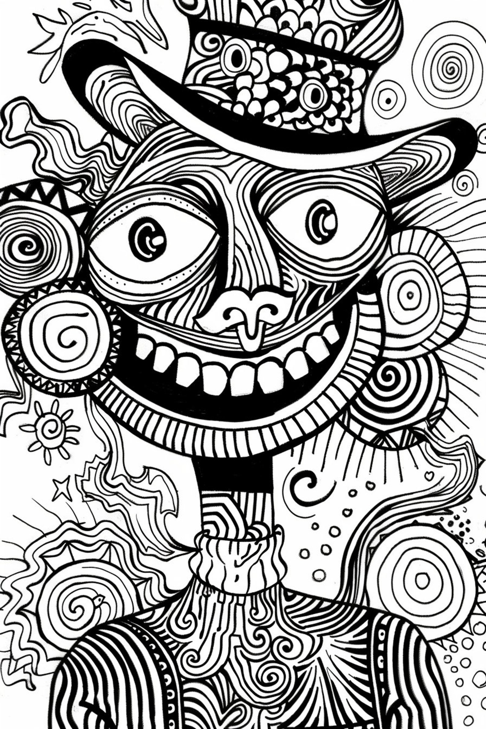 35 Trippy Women Coloring Pages: 35 Women Coloring Pages, Instant ...