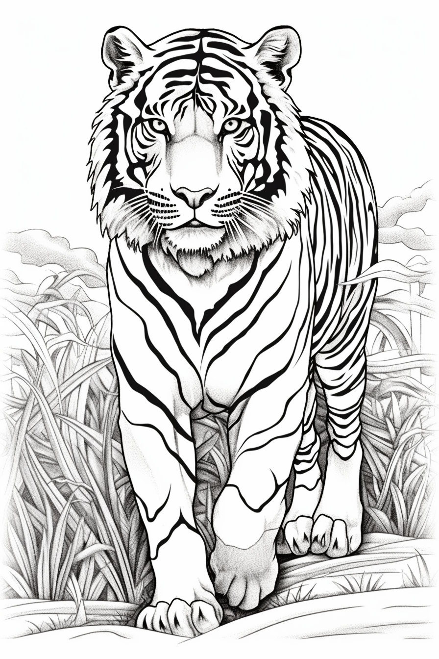 40 Safari Animals Coloring Pages, Wild Animals Coloring Page, Animal ...