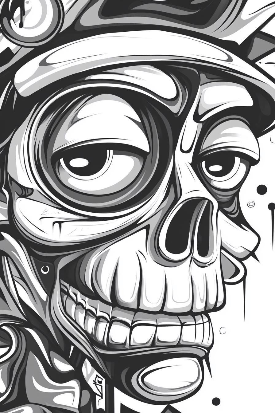 33 Trippy Graffiti Coloring Pages, Trippy Coloring Sheets,trippy ...