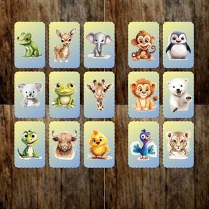 Animals Memory Game, DIY Memory Game, Kids Activity - Etsy