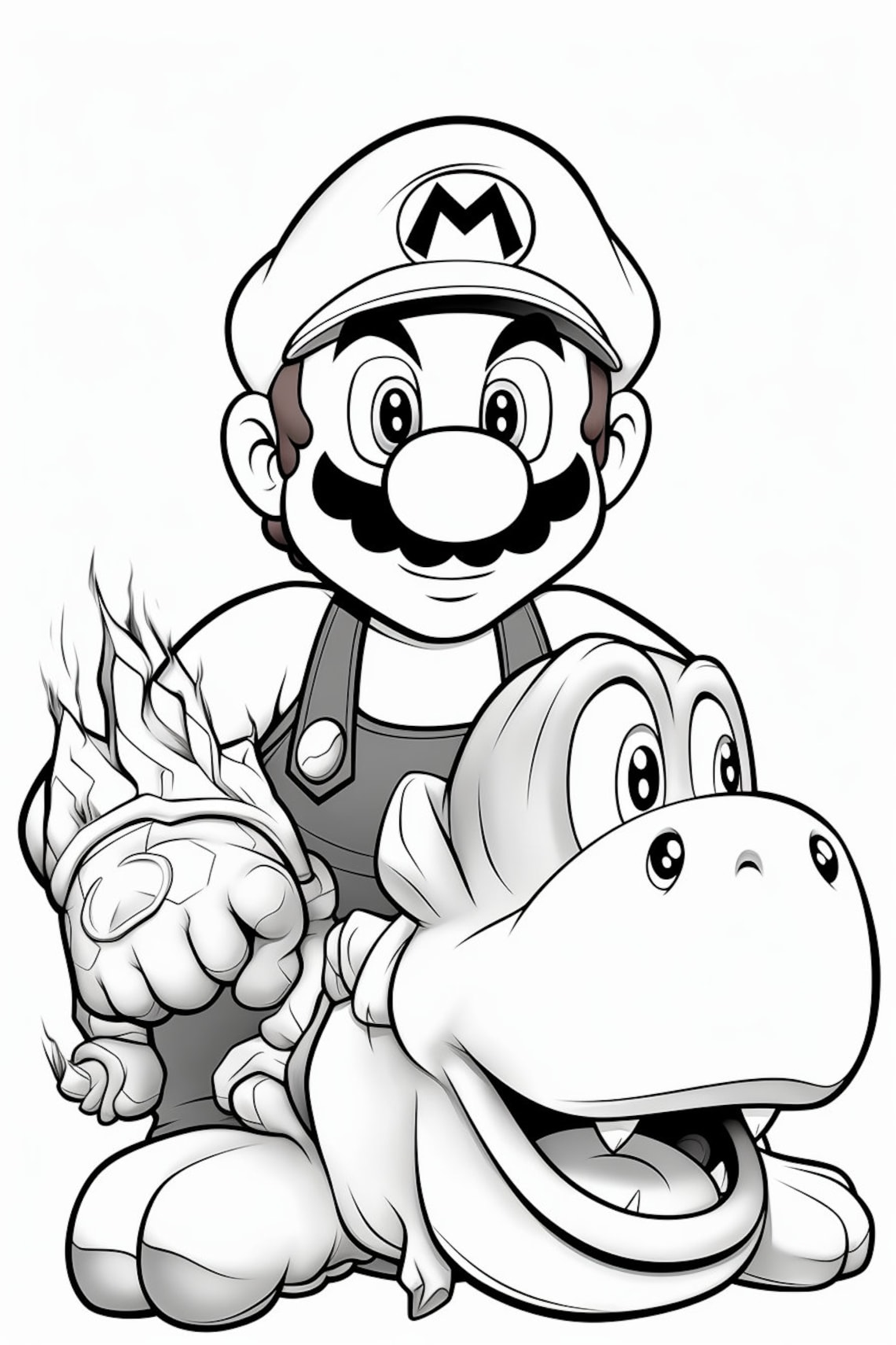 Super Mario Coloring Pages - 35 Adult & Kids Sheets PDF ,mario Bros ...