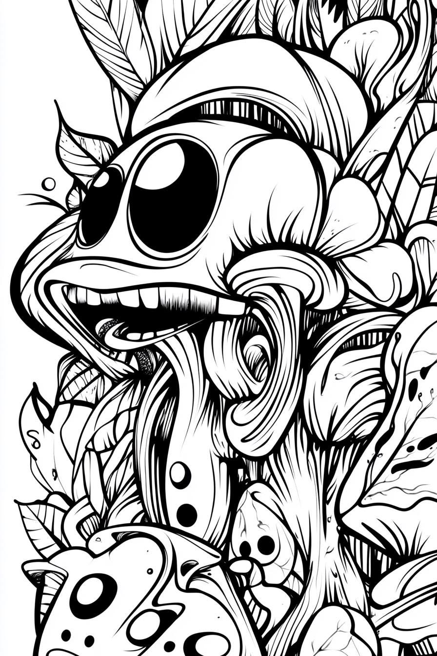 33 Trippy Graffiti Coloring Pages, Trippy Coloring Sheets,trippy ...