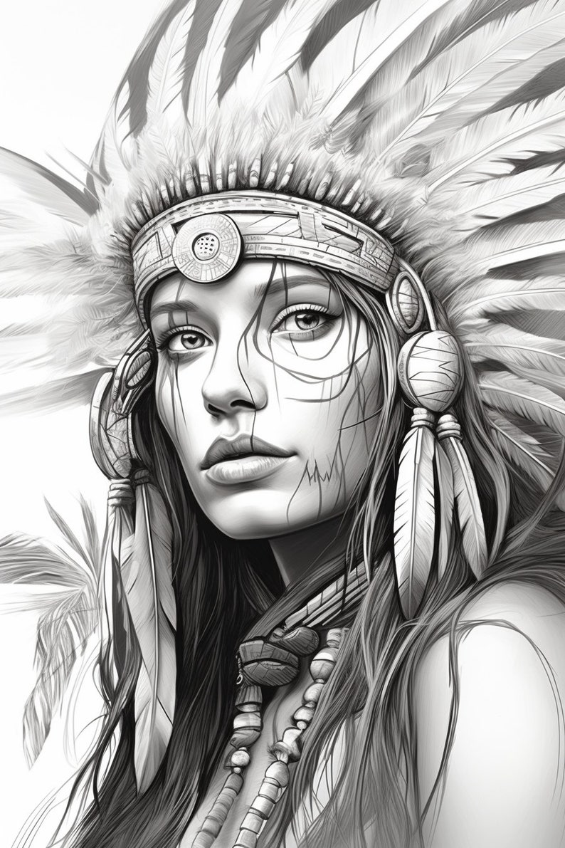 100 Women Portraits Coloring Pages, Beautiful Woman Coloring Sheets ...
