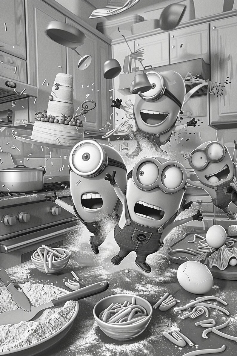 58 Happy Minions Coloring Pages,minion Coloring Book, Instant Download ...