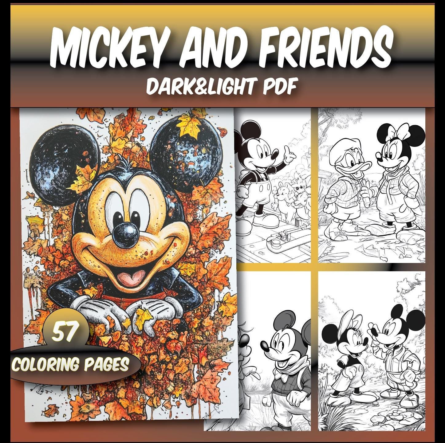 57 Mickey and Friends Coloring Pages , Cartoon Inspiered Coloring Book ...