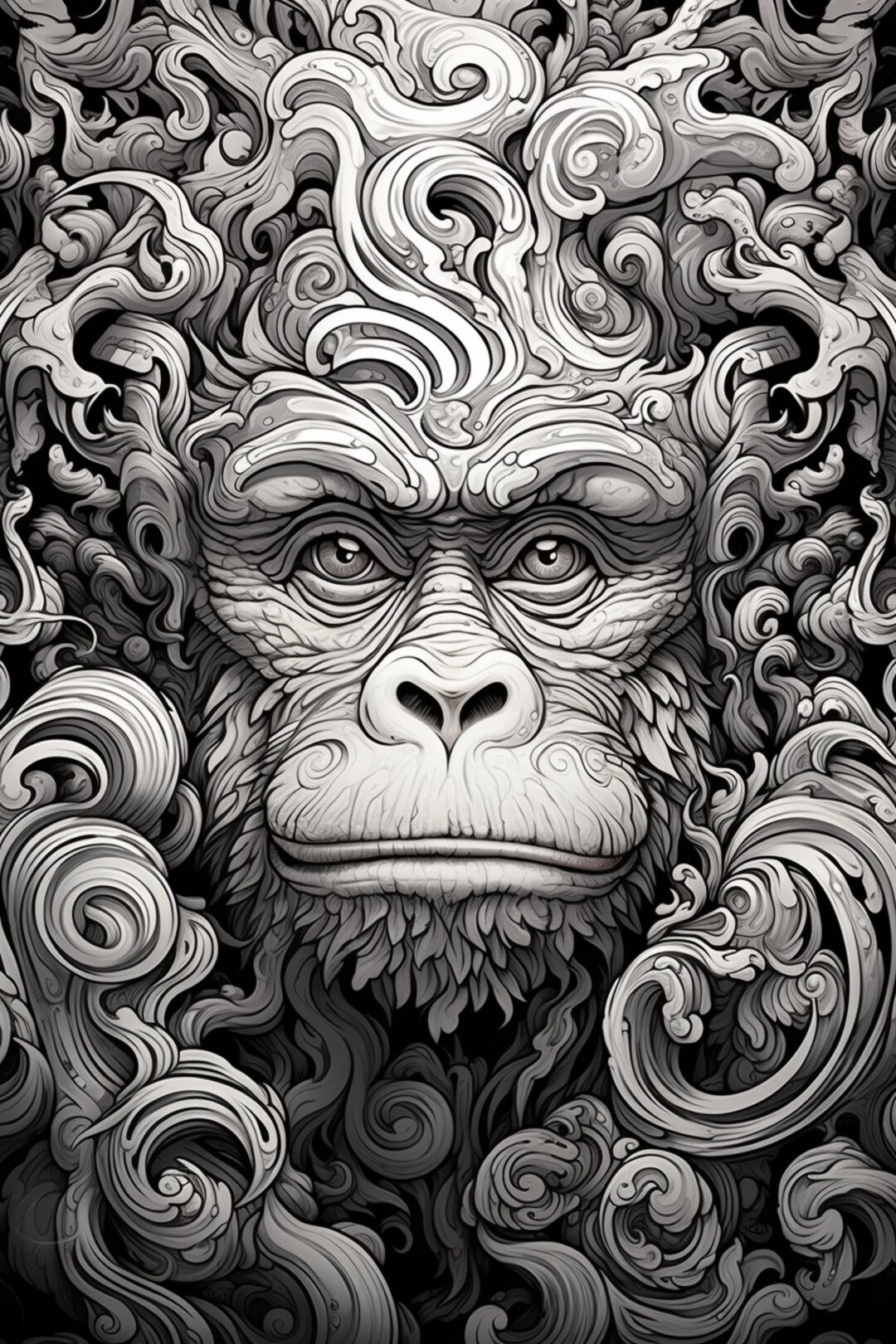 45 Trippy Animals Coloring Pages,psychedelic Coloring Sheets,adults ...