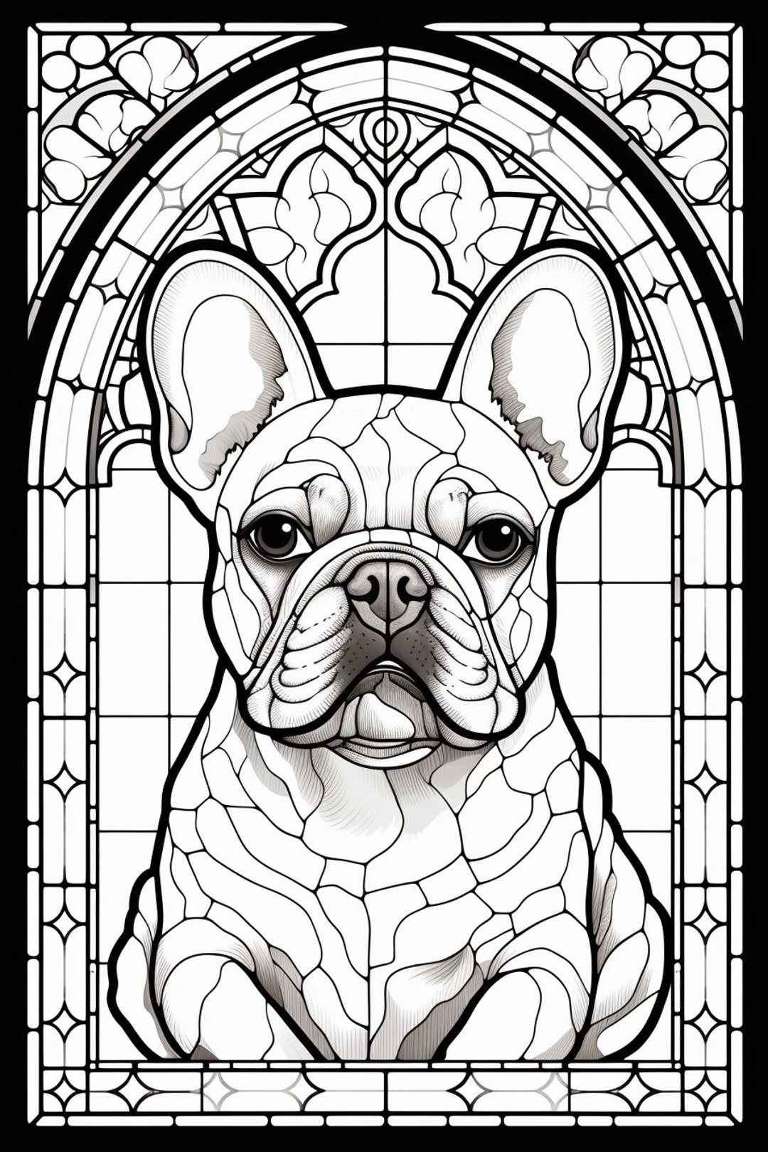 45 Stained Glass Animal Coloring Pages for Adults, Animal Coloring ...