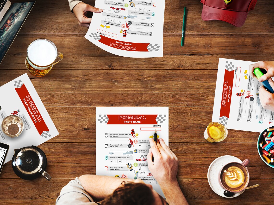 Formula 1 Race Party Game: Printable Trivia (digital Download) - Etsy