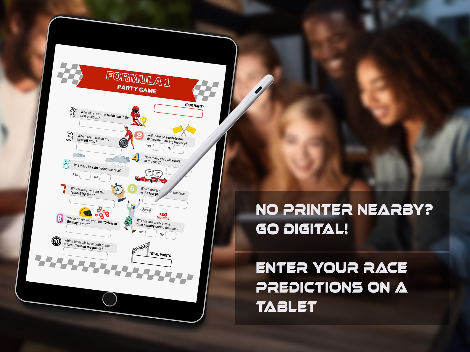 Formula 1 Race Party Game: Printable Trivia (digital Download) - Etsy