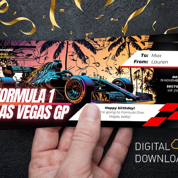 Canva F1 Template - Etsy