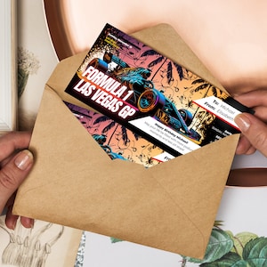 Las Vegas F1 Grand Prix Ticket: Custom Printable Gift (digital Download ...