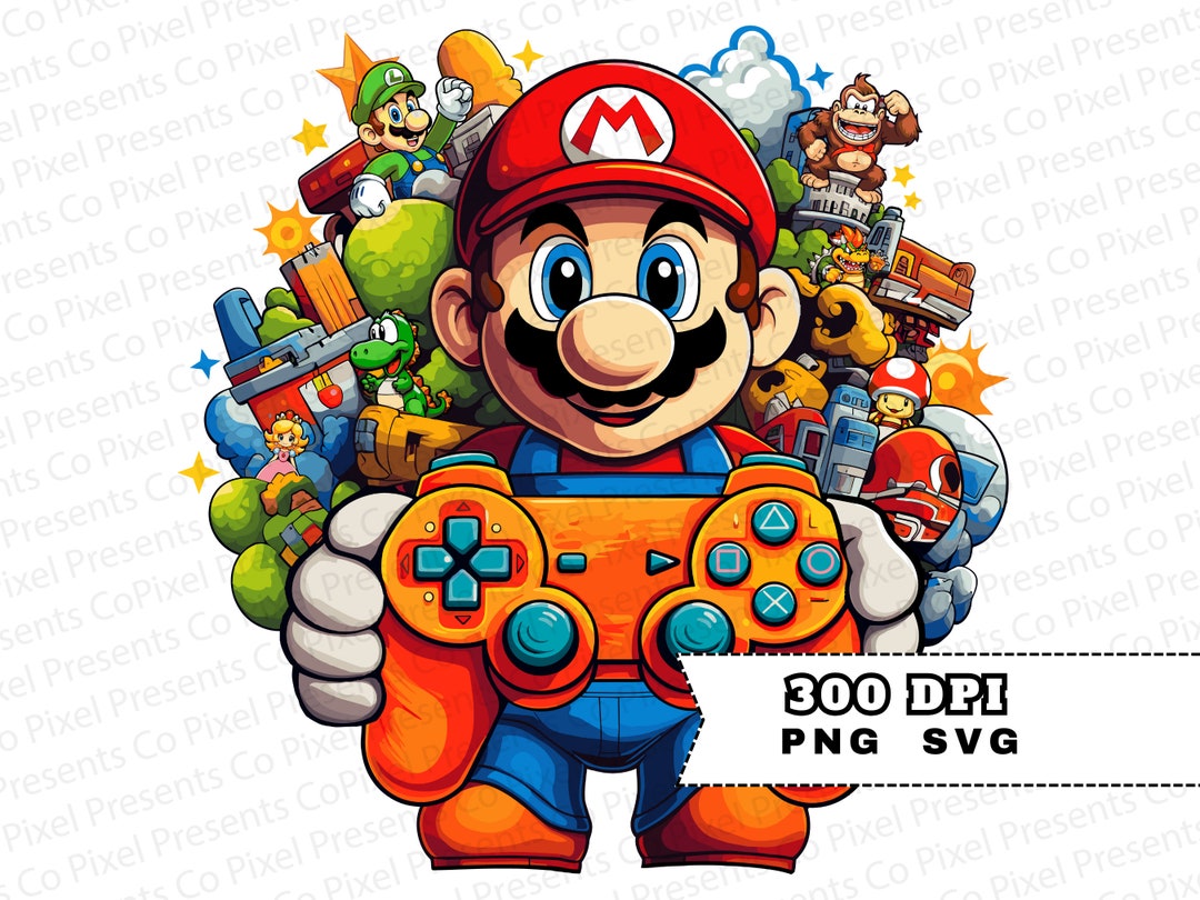 Super Mario Png Svg Fan Art Super Mario Gaming Clipart Mario Kart