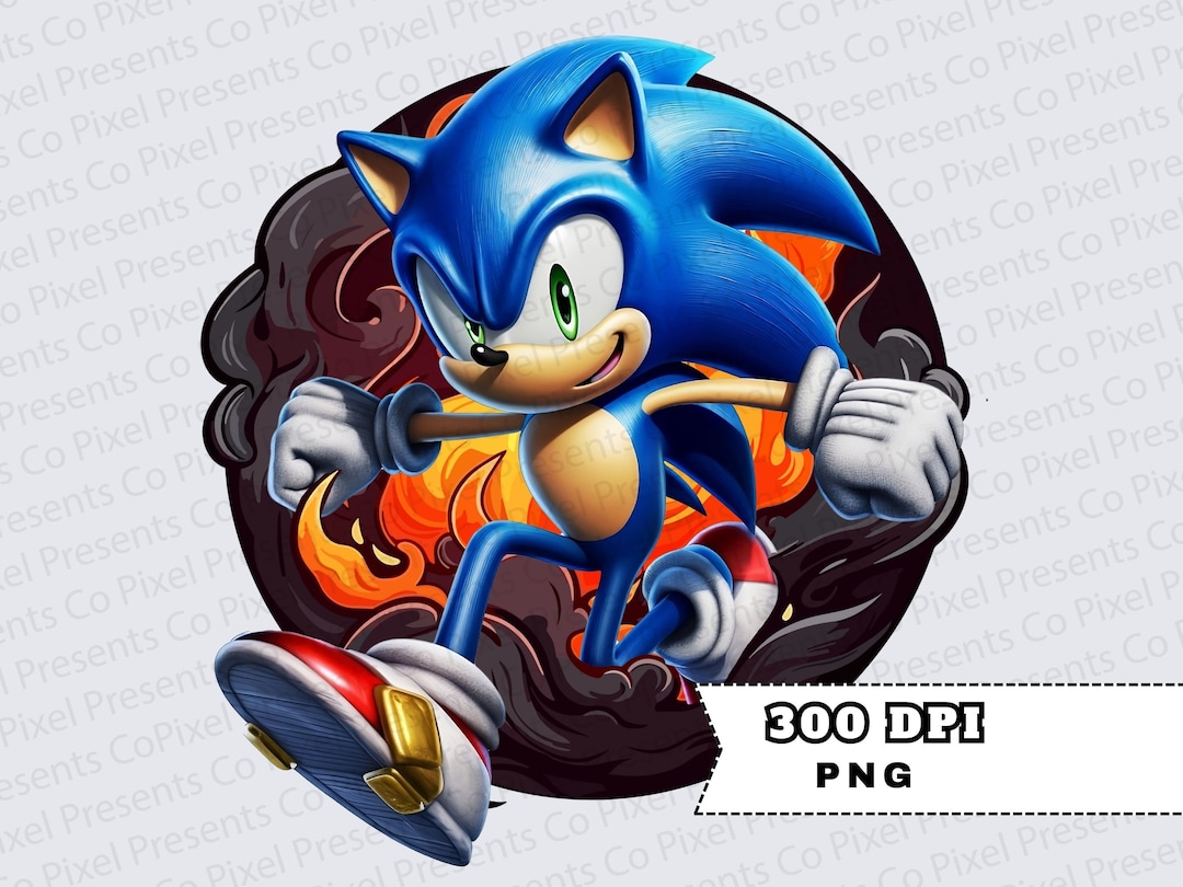 Sonic the Hedgehog PNG File Sonic Transparent Image - Etsy UK