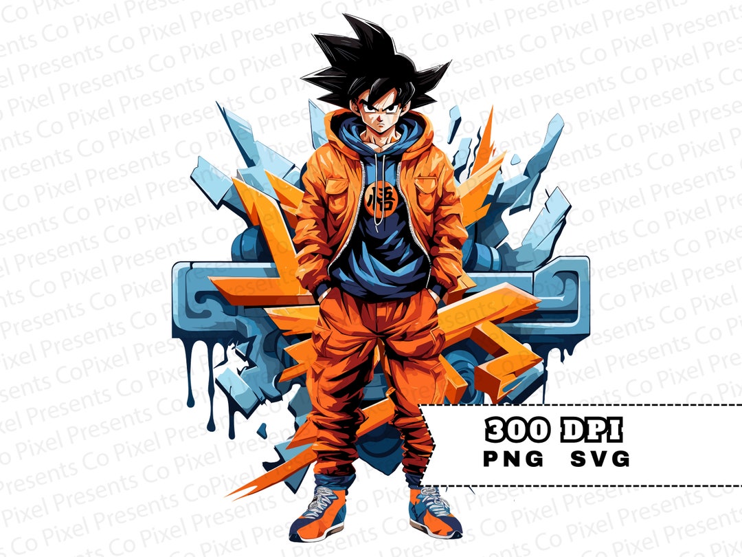 Goku streetwear PNG y SVG fan art / Imagen transparente de Dragonball ...