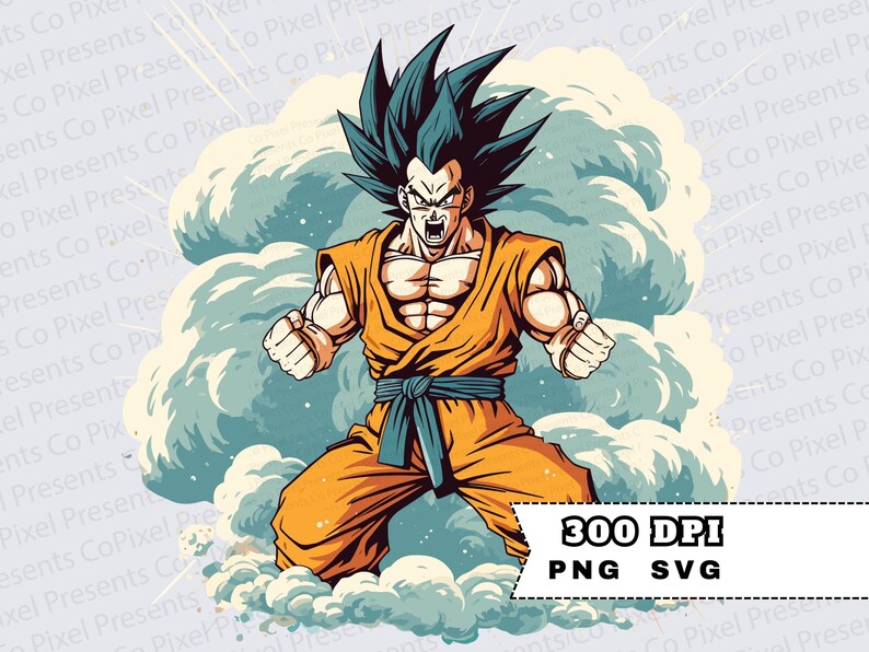 Goku PNG and SVG Dragonball Digital Download Printable - Etsy