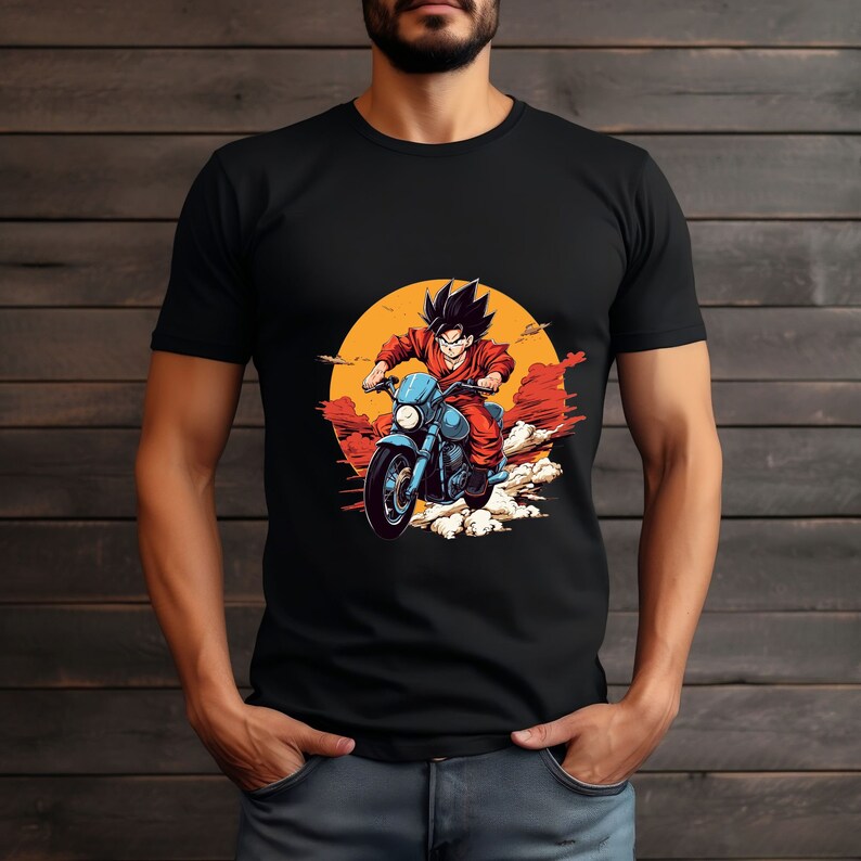 Goku Moto PNG and SVG Fan Art Dragonball Inspired Digital Download ...