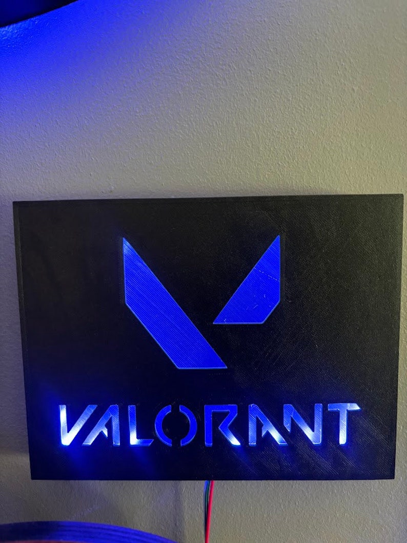 3d Printed Valorant LED Light - Etsy