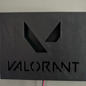 3d Printed Valorant LED Light - Etsy