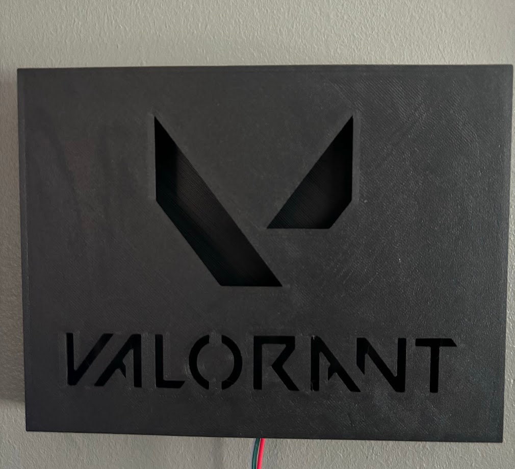 3d Printed Valorant LED Light - Etsy