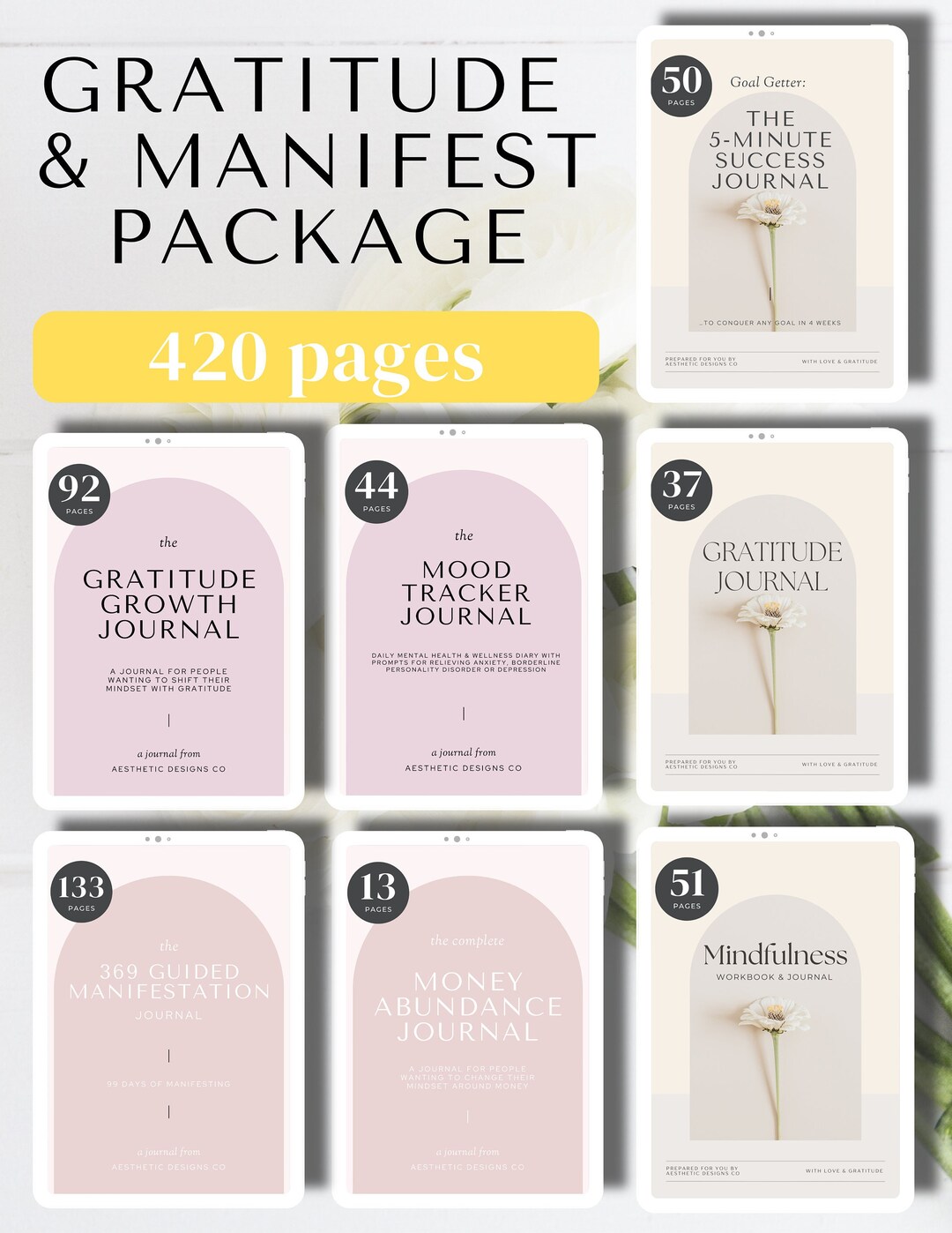 Gratitude & Manifest Digital Journal Package Mental Health - Etsy Australia