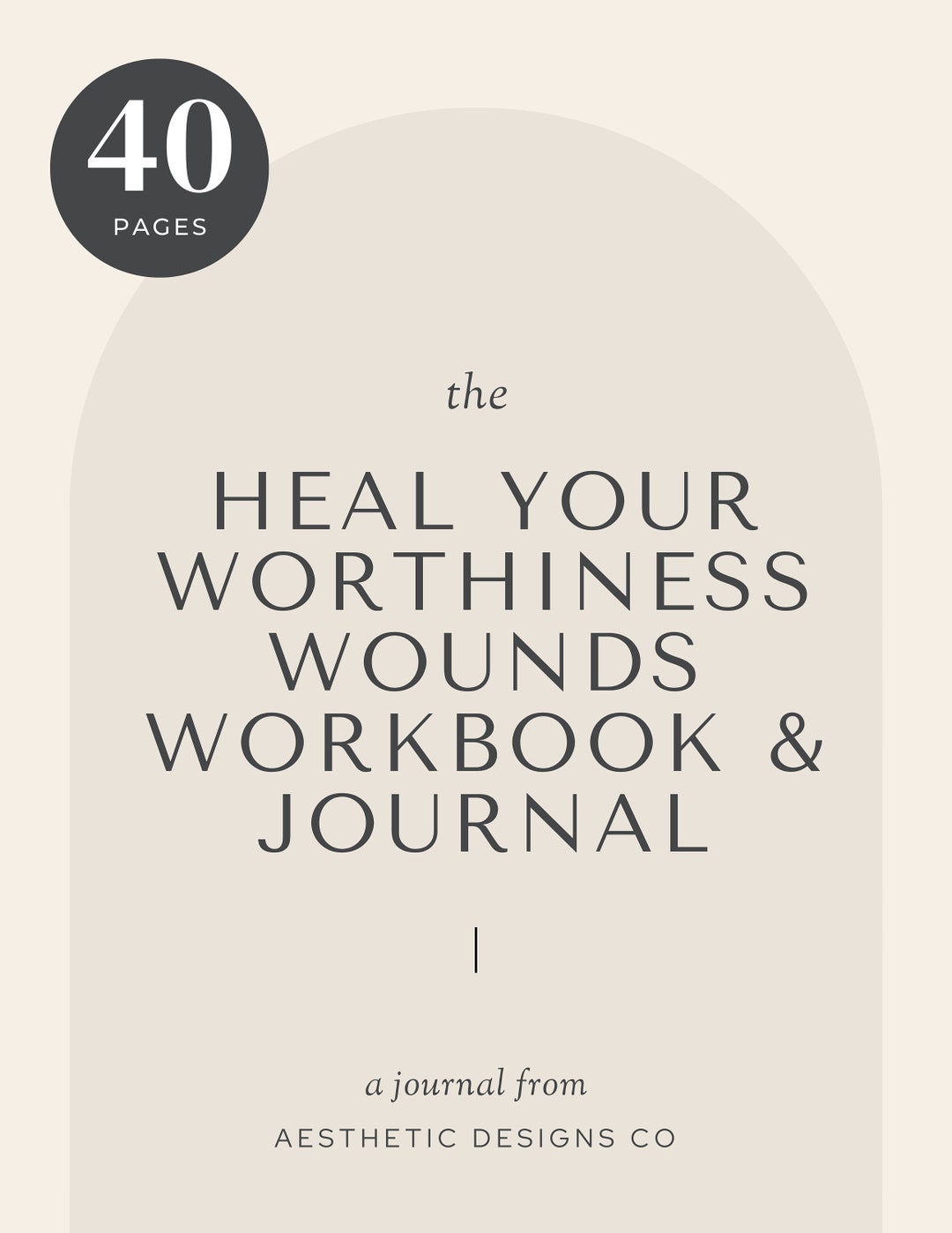 Heal Your Worthiness Wounds Digital Workbook Journal Improve Mental ...