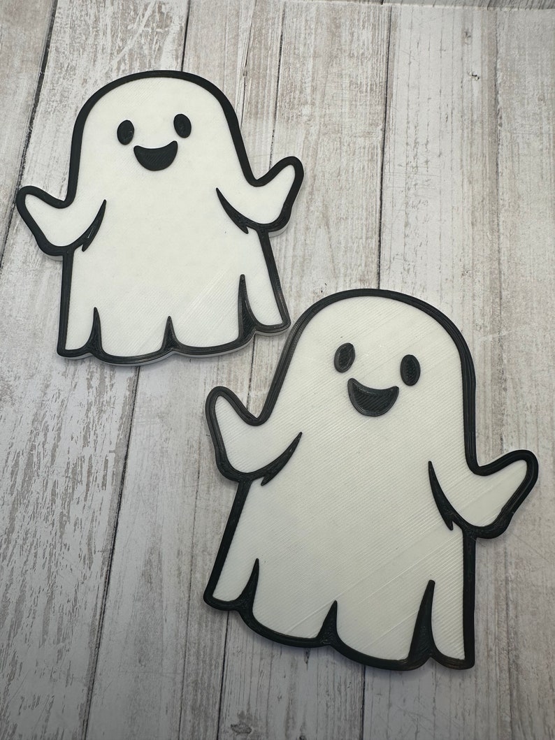 Cute Ghost Coasters 3D Printed - Etsy