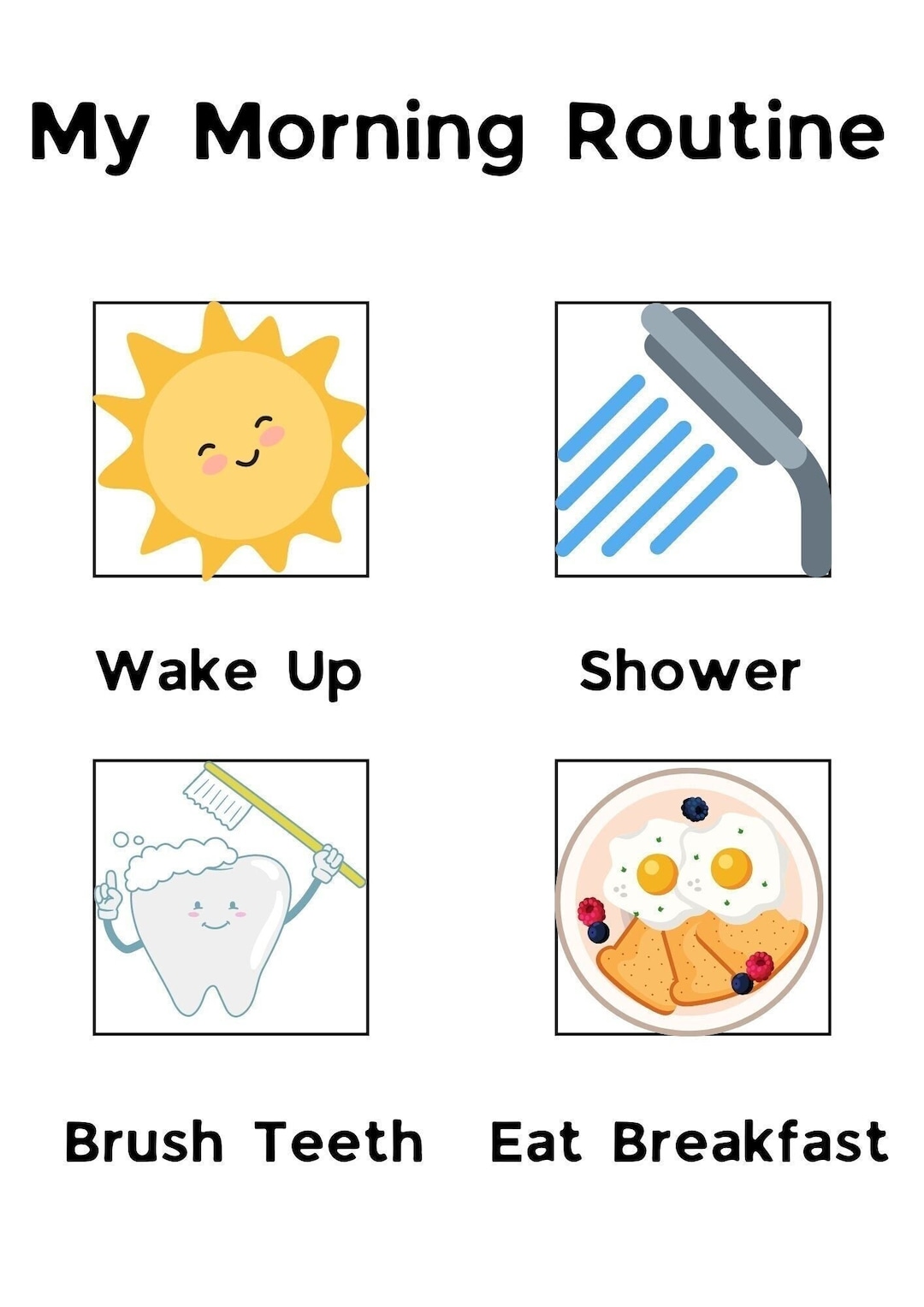 PDF A3 Poster My Morning Routine | Little Space | Age Regression | DDLG ...